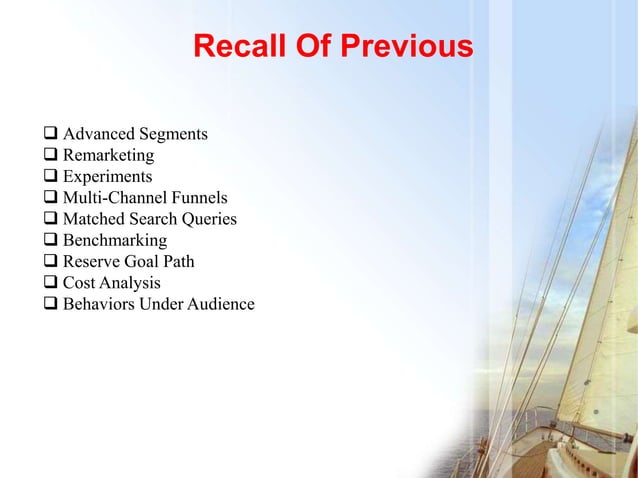 6 advance tracking features of google analytics | PPT