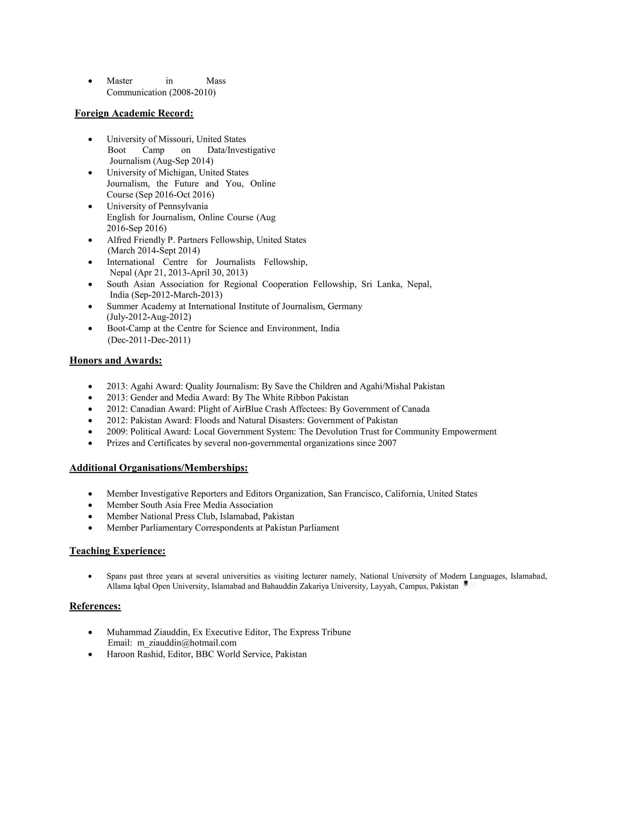 Zahid's Resume | PDF