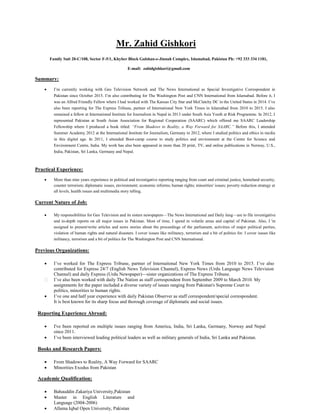 Zahid's Resume | PDF
