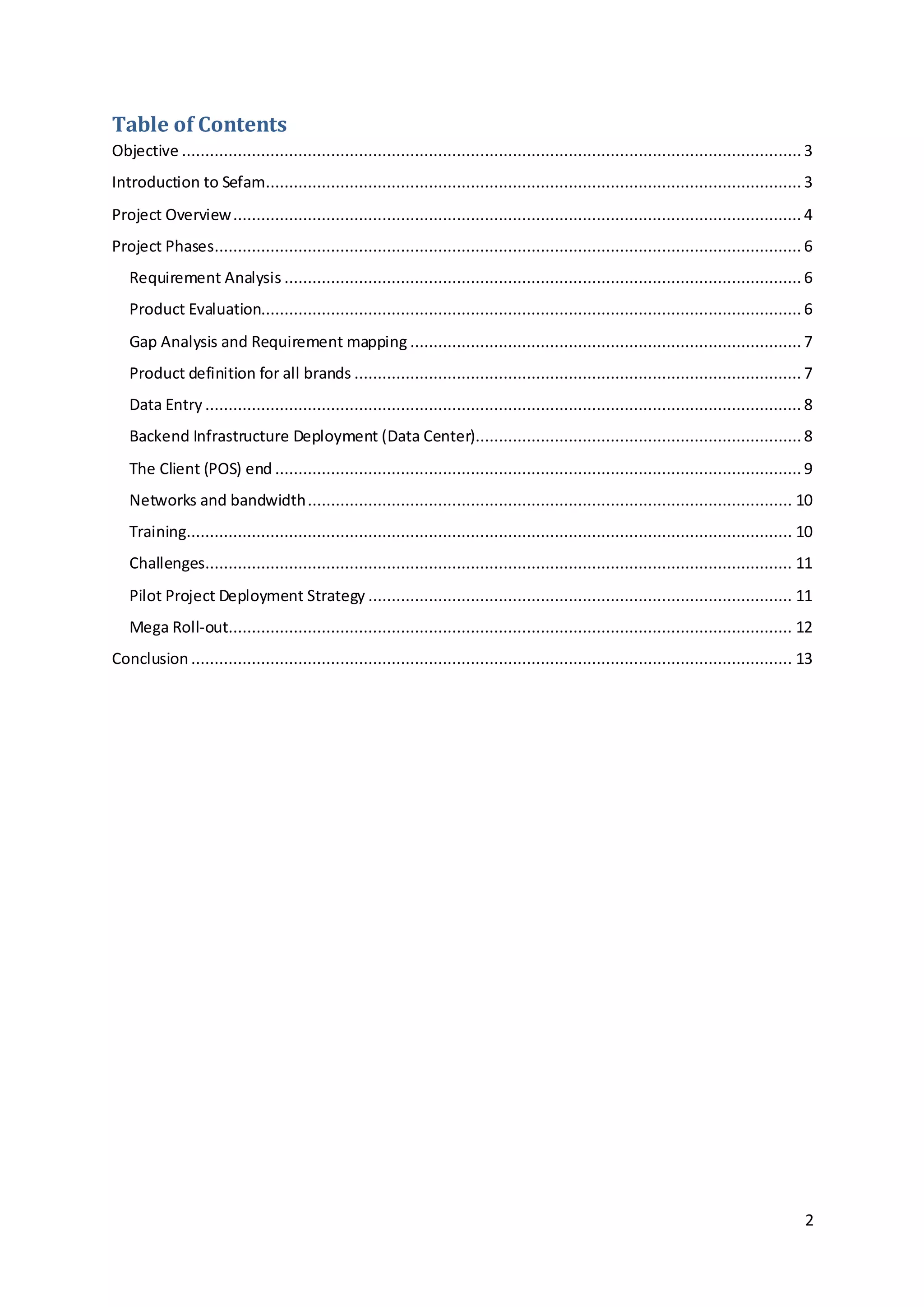 Sefam RMS Project version 1 0 | DOCX | Computing | Technology & Computing