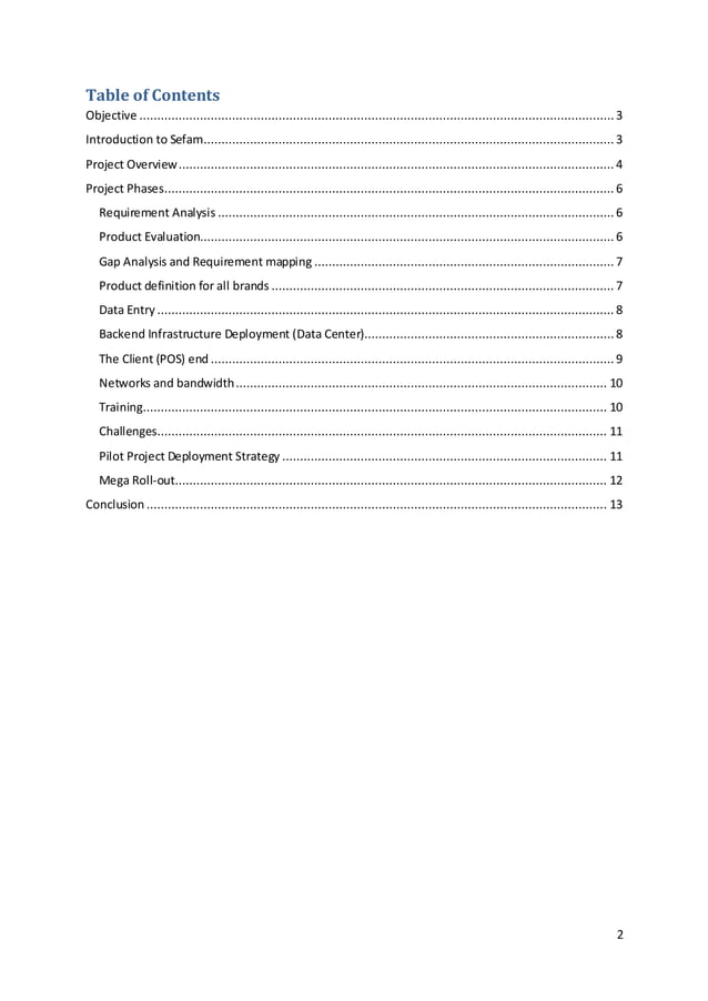 Sefam RMS Project version 1 0 | PDF