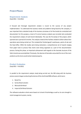 Sefam RMS Project version 1 0 | DOCX | Computing | Technology & Computing