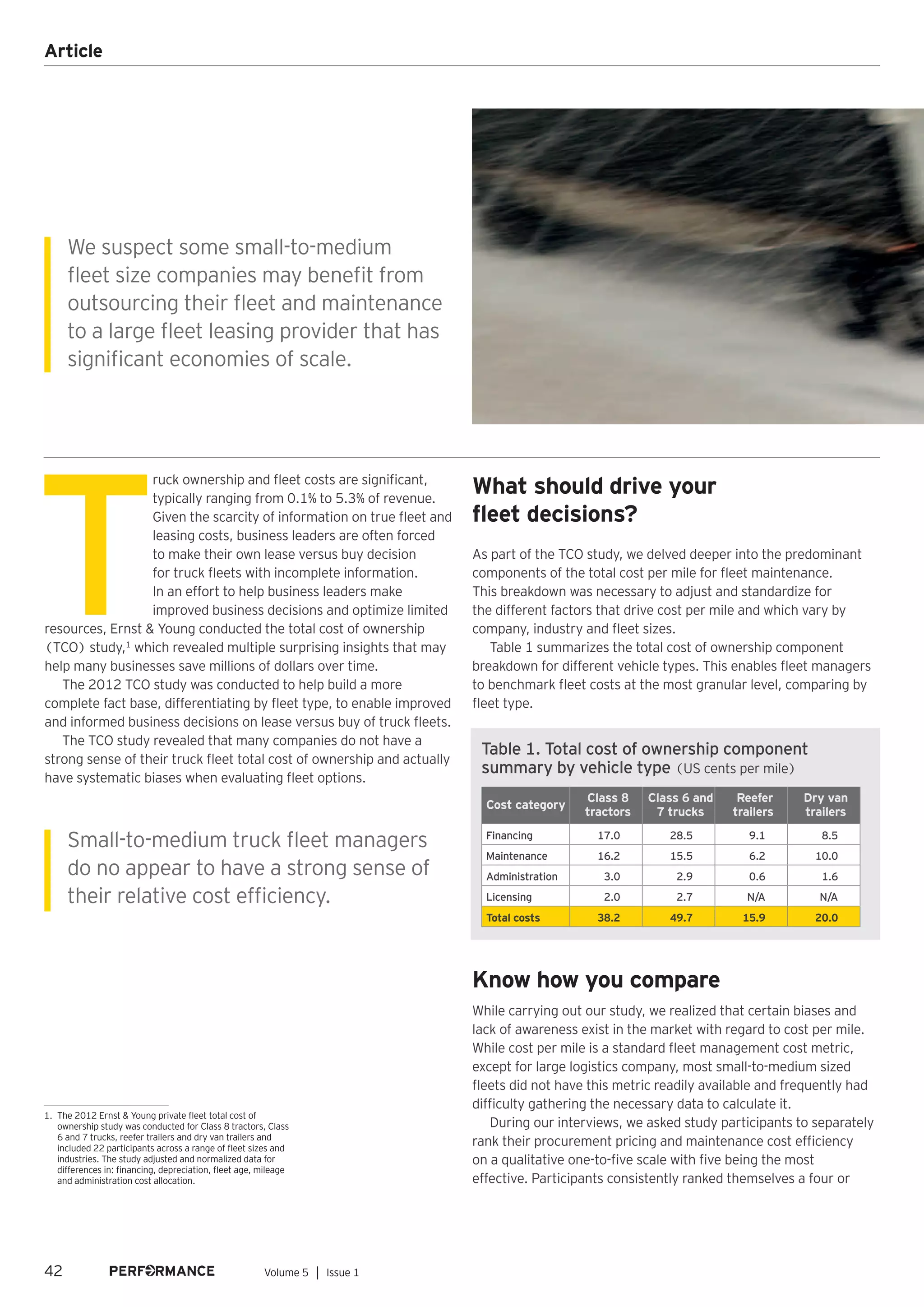 Ernst & Young Total Cost of Ownership | PDF