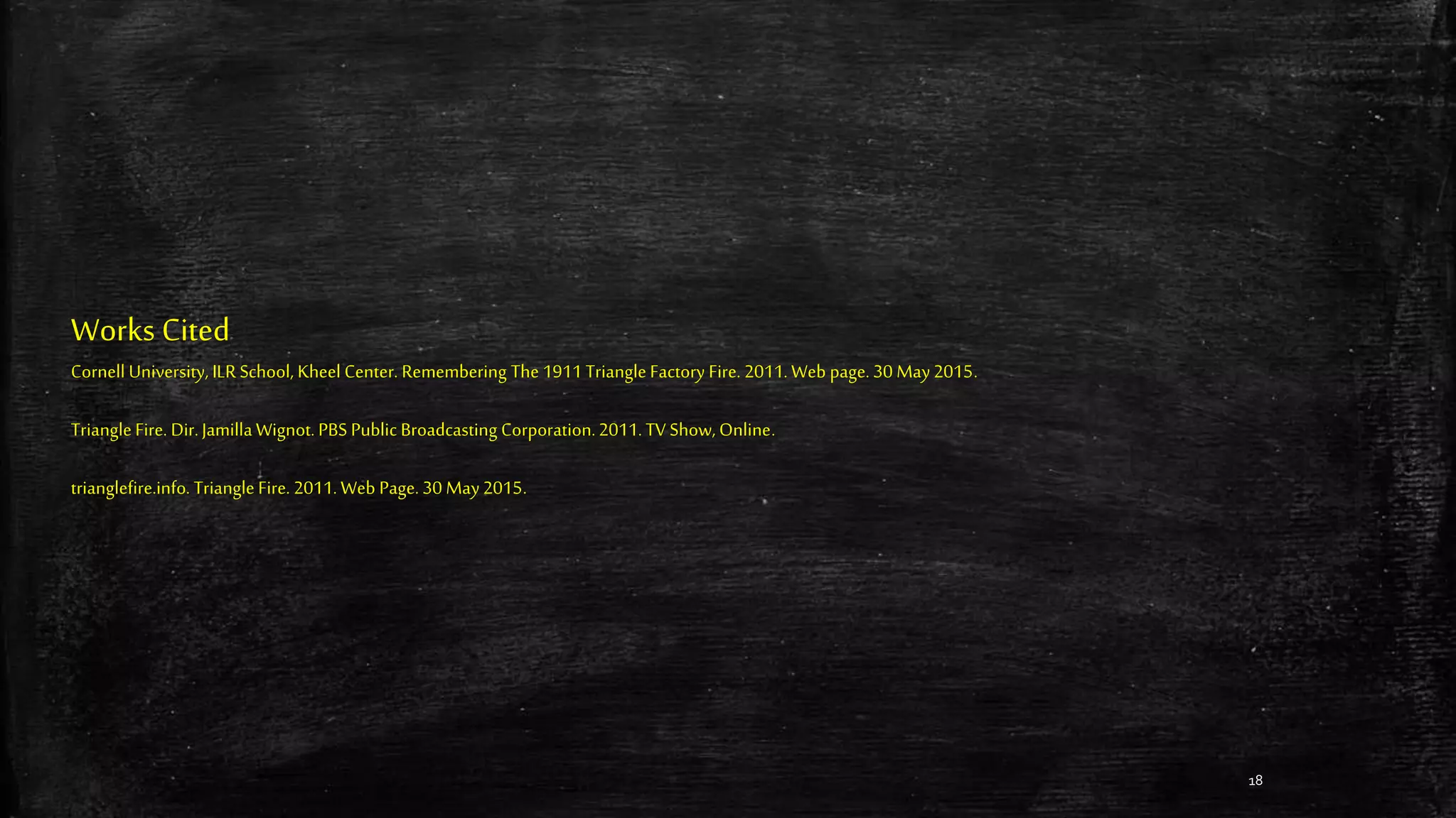 Triangle Factory Fire | PPTX