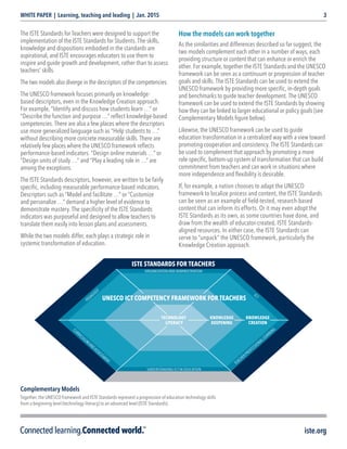 ISTE Standards-UNESCO ICT CFT whitepaper Jan 2015 | PDF