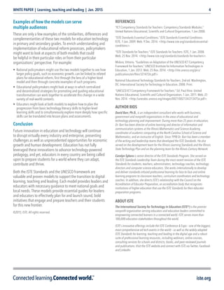 ISTE Standards-UNESCO ICT CFT whitepaper Jan 2015 | PDF