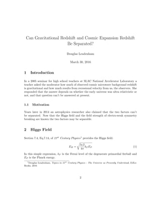 Redshift (2) | PDF | Physics | Science