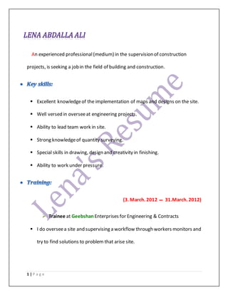 Lena's Resume | DOCX