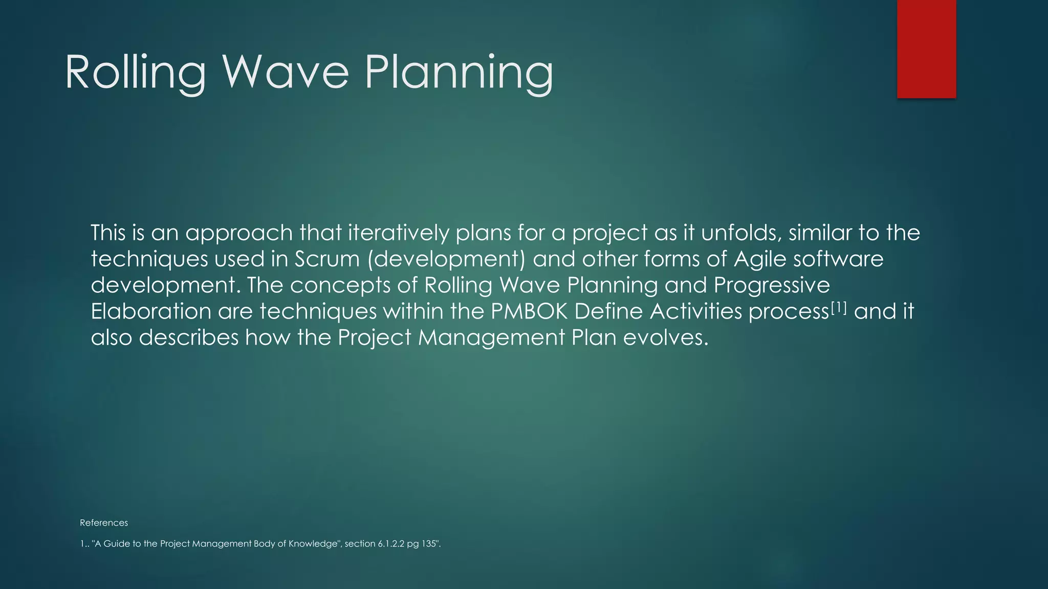 PDD - Rolling Wave Planning v4 | PDF