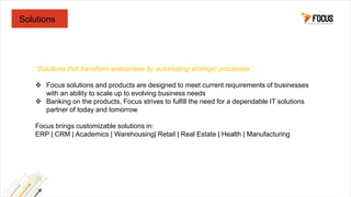 Focussoftnet Corporate Presentation | PPT