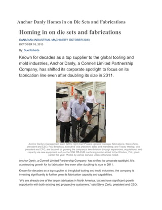 CMI - Anchor Danly | PDF | Manufacturing Industry | Industries