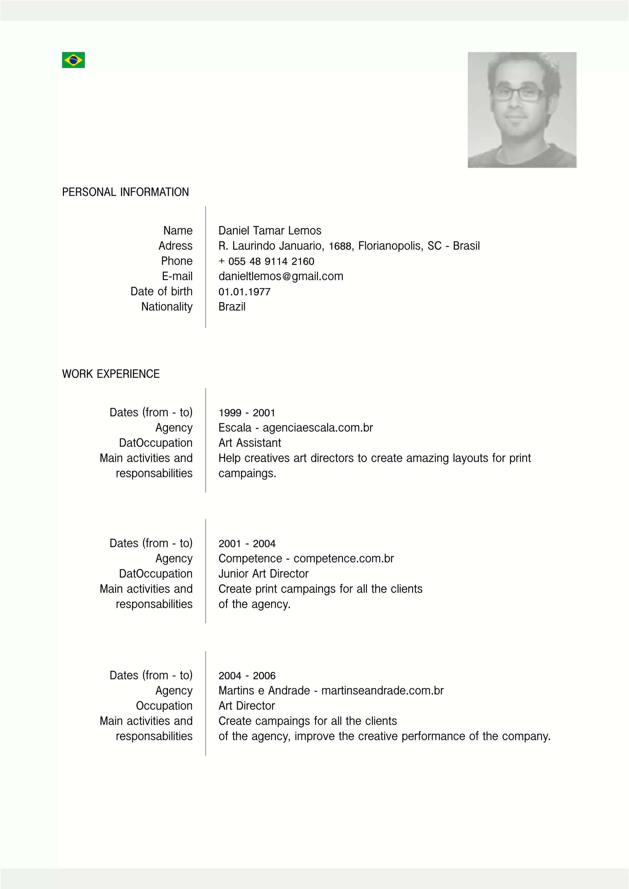english CV2 | PDF