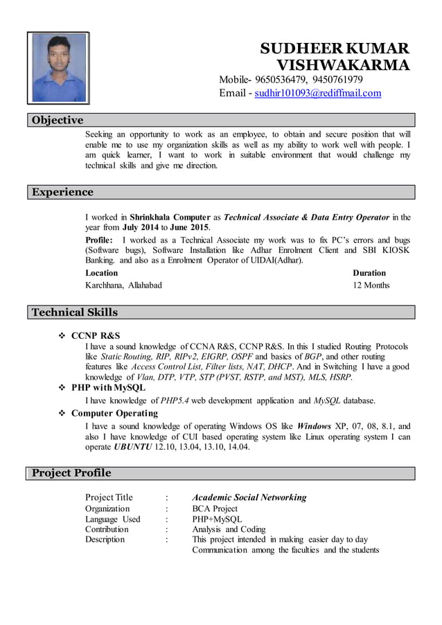 sudheer cv | PDF