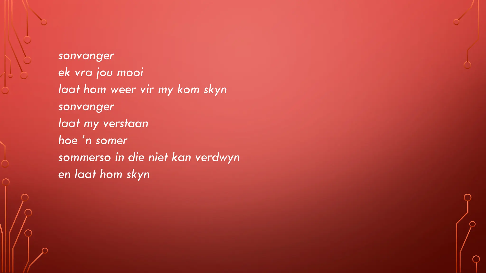 Afrikaans poem HT Graad 12 Sonvanger.pptx