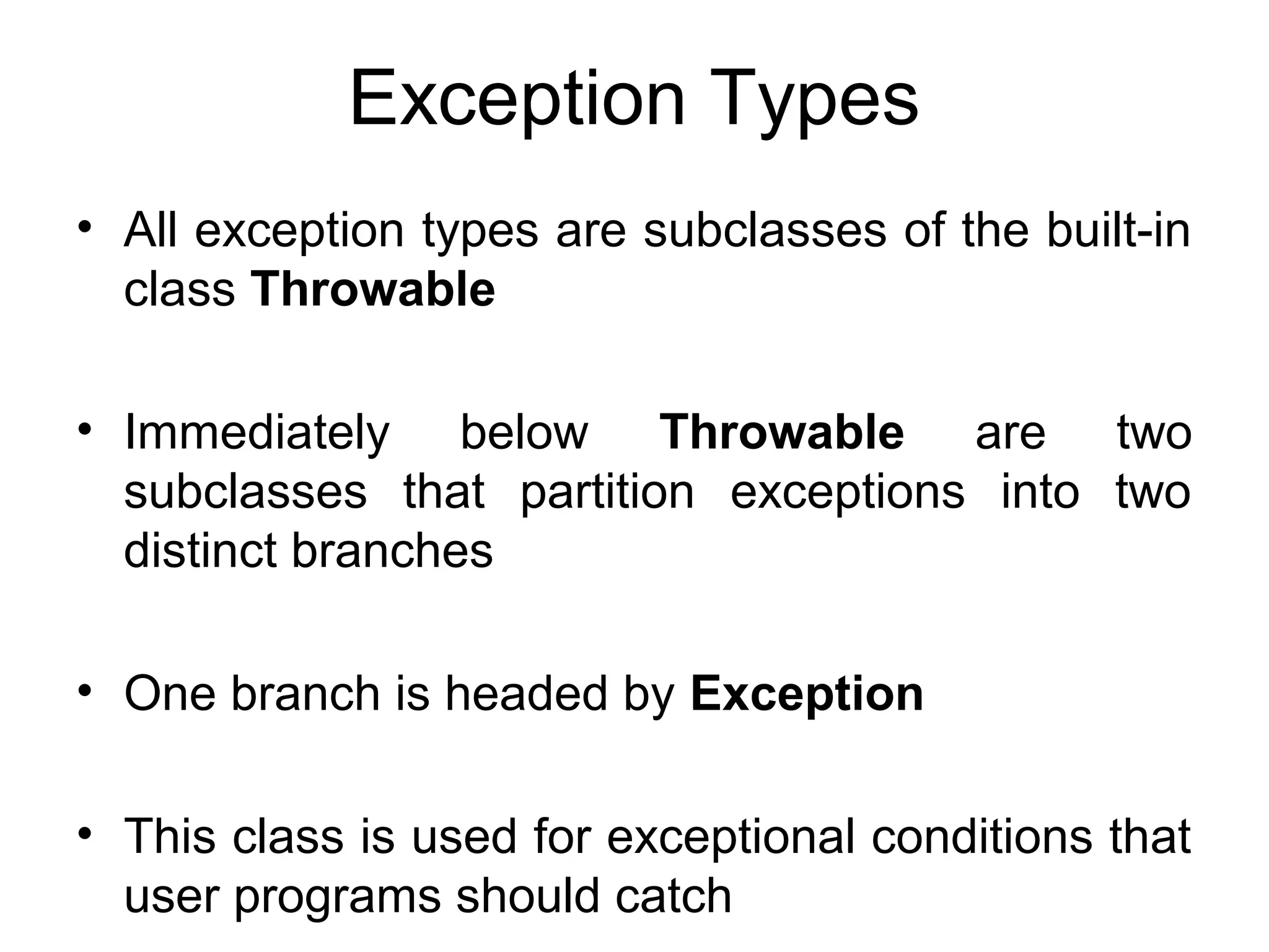 Exception | PPT