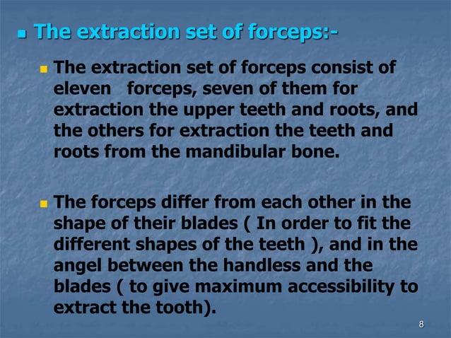 Instrumentations of dental extraction and oral surgery | PPT