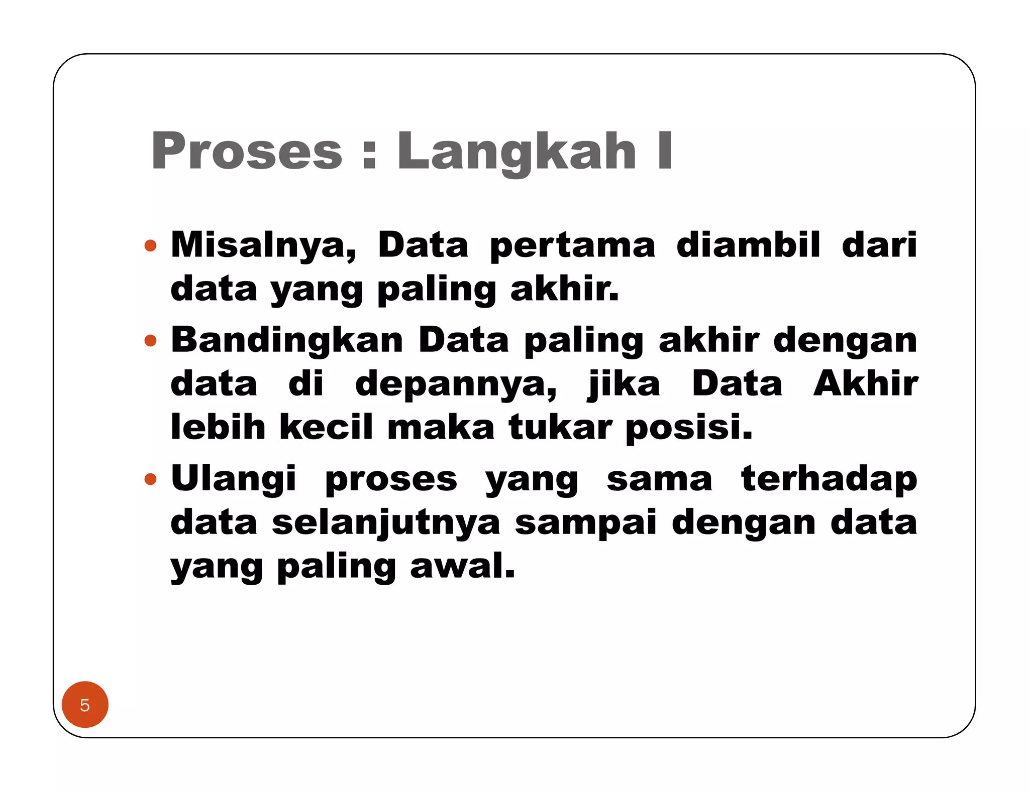 6 Algoritma Pengurutan Data | PDF