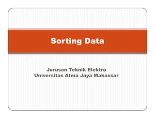 6 Algoritma Pengurutan Data | PDF