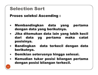 6 Algoritma Pengurutan Data | PDF