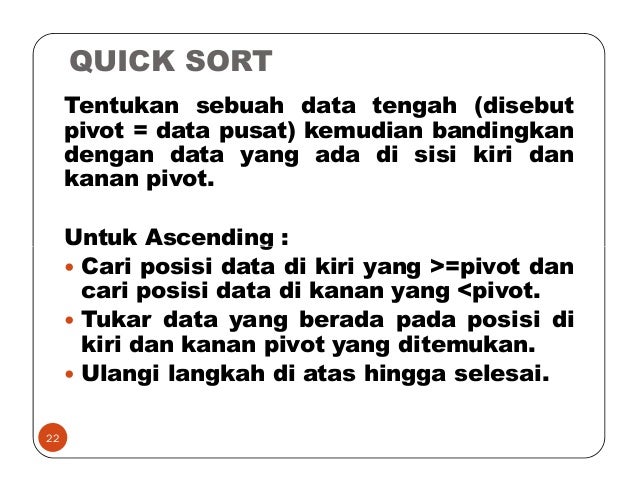 6 Algoritma Pengurutan Data 6 Algoritma Pengurutan Data