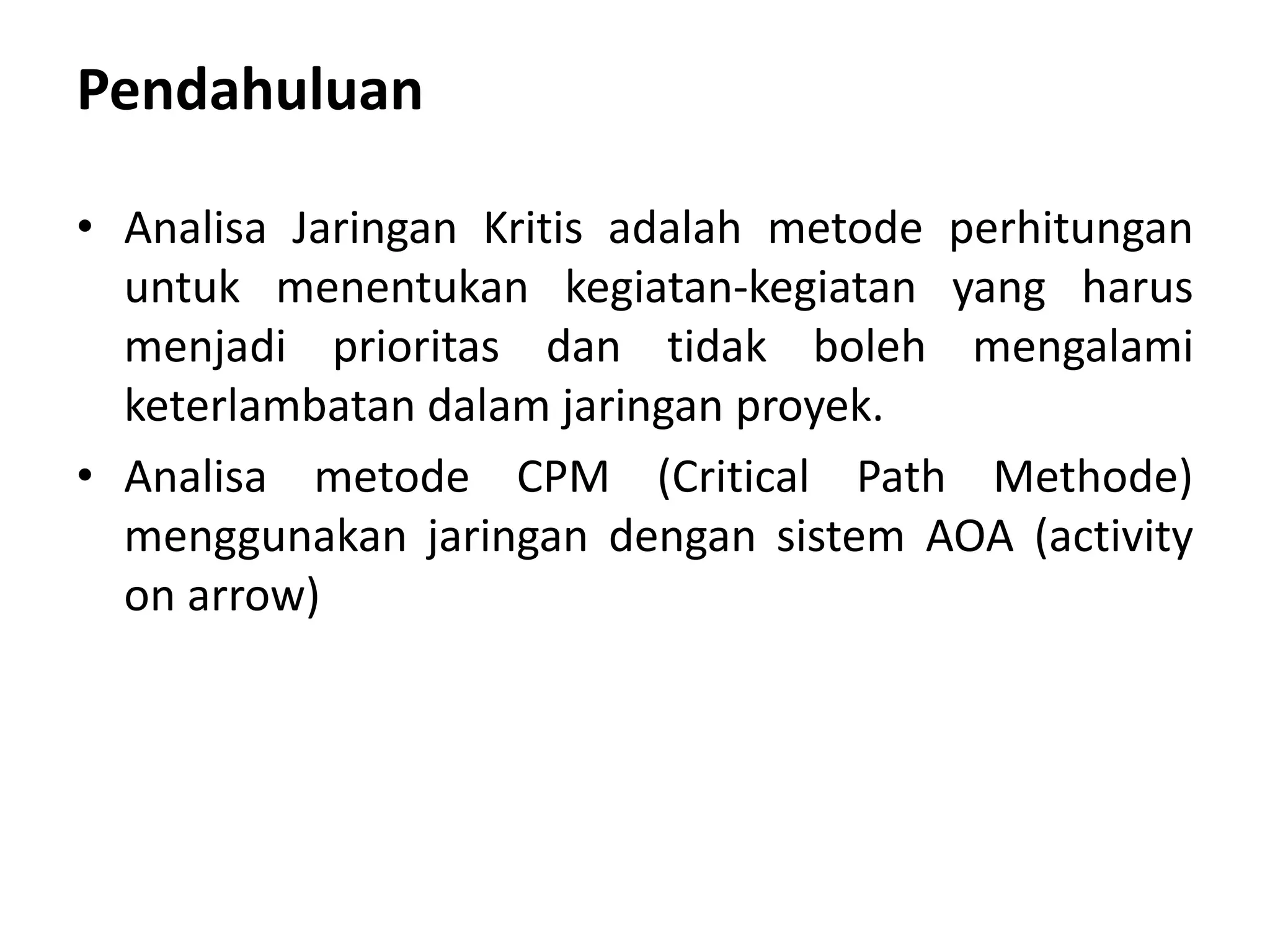 6 analisa jaringan dengan metode aoa | PPTX