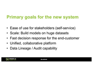 Leveraging Spark ML for Real-Time Credit Card Approvals with Anand Venugopal and Saurabh Dutta | PPT