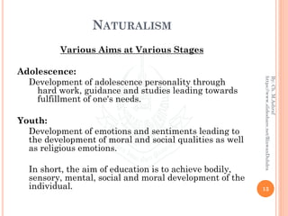 Naturalism in Philosophy of Education | PDF