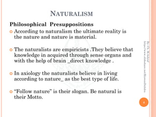 Naturalism in Philosophy of Education | PDF