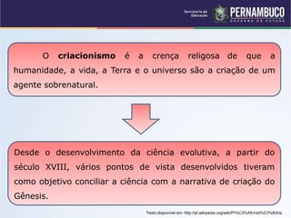 6 ano Criacionismo e evolucao.ppt