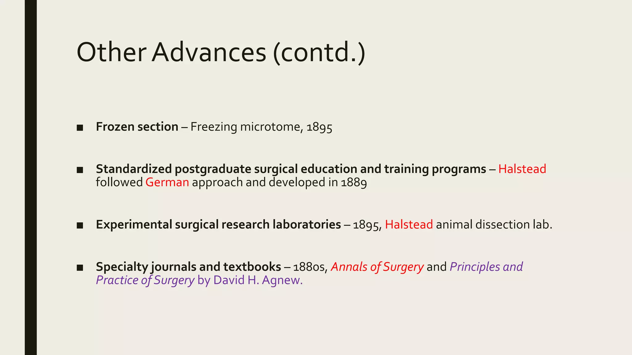 Rise of Modern Surgery | PPTX