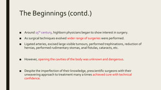 Rise of Modern Surgery | PPTX