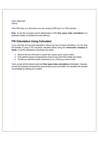 Immediate Accurate Floor Space Index Calculations Using FSI Calculator.pdf