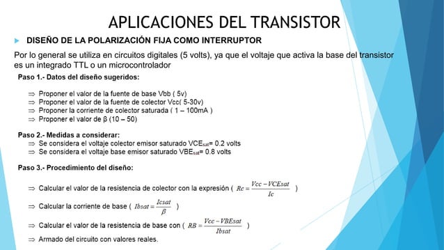 6 aplicaciones del transistor bjt | PPT