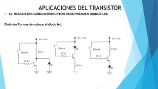 6 aplicaciones del transistor bjt | PPTX