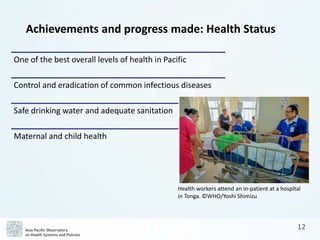 APO The Kingdom of Tonga Health System Review (Health in Transition) | PPTX