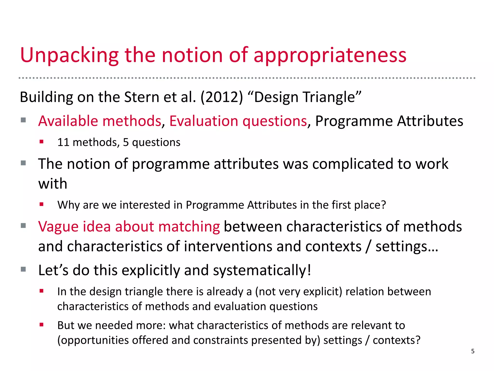 Choosing Appropriate Evaluation Methods tool | PPTX