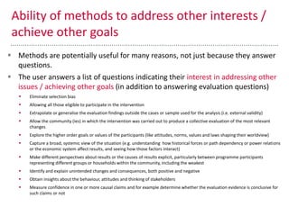 Choosing Appropriate Evaluation Methods tool | PPTX | Science