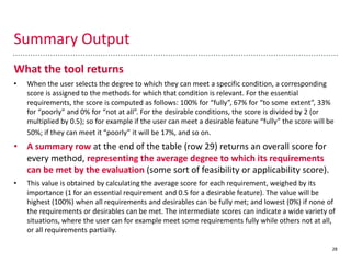 Choosing Appropriate Evaluation Methods tool | PPTX | Science