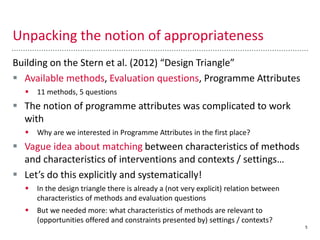 Choosing Appropriate Evaluation Methods tool | PPTX | Science