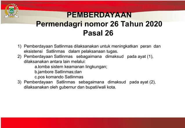 linmas lengkap disertai dengan adanya penjelasan | PPT