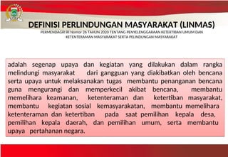 linmas lengkap disertai dengan adanya penjelasan | PPT