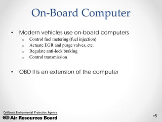 On-Board Diagnostics (OBD) Program Overview | PDF