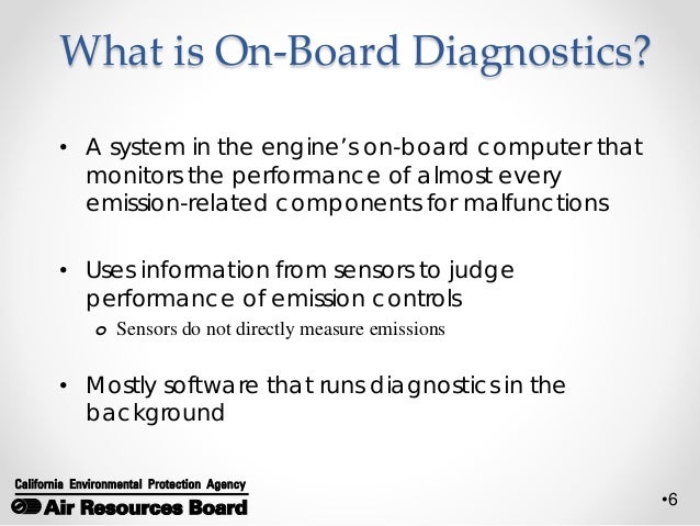 On-Board Diagnostics (OBD) Program Overview