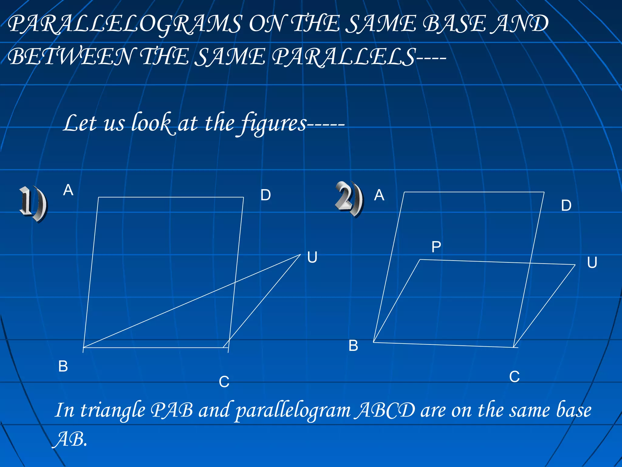 CLASS IX MATHS 6 areas of parallelogram and triangles | PPT