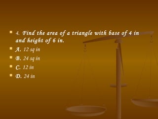 CLASS IX MATHS 6 areas of parallelogram and triangles | PPT
