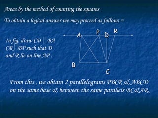 CLASS IX MATHS 6 areas of parallelogram and triangles | PPT