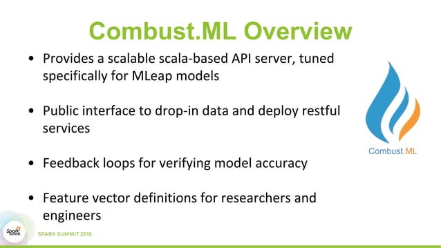MLeap: Productionize Data Science Workflows Using Spark | PDF