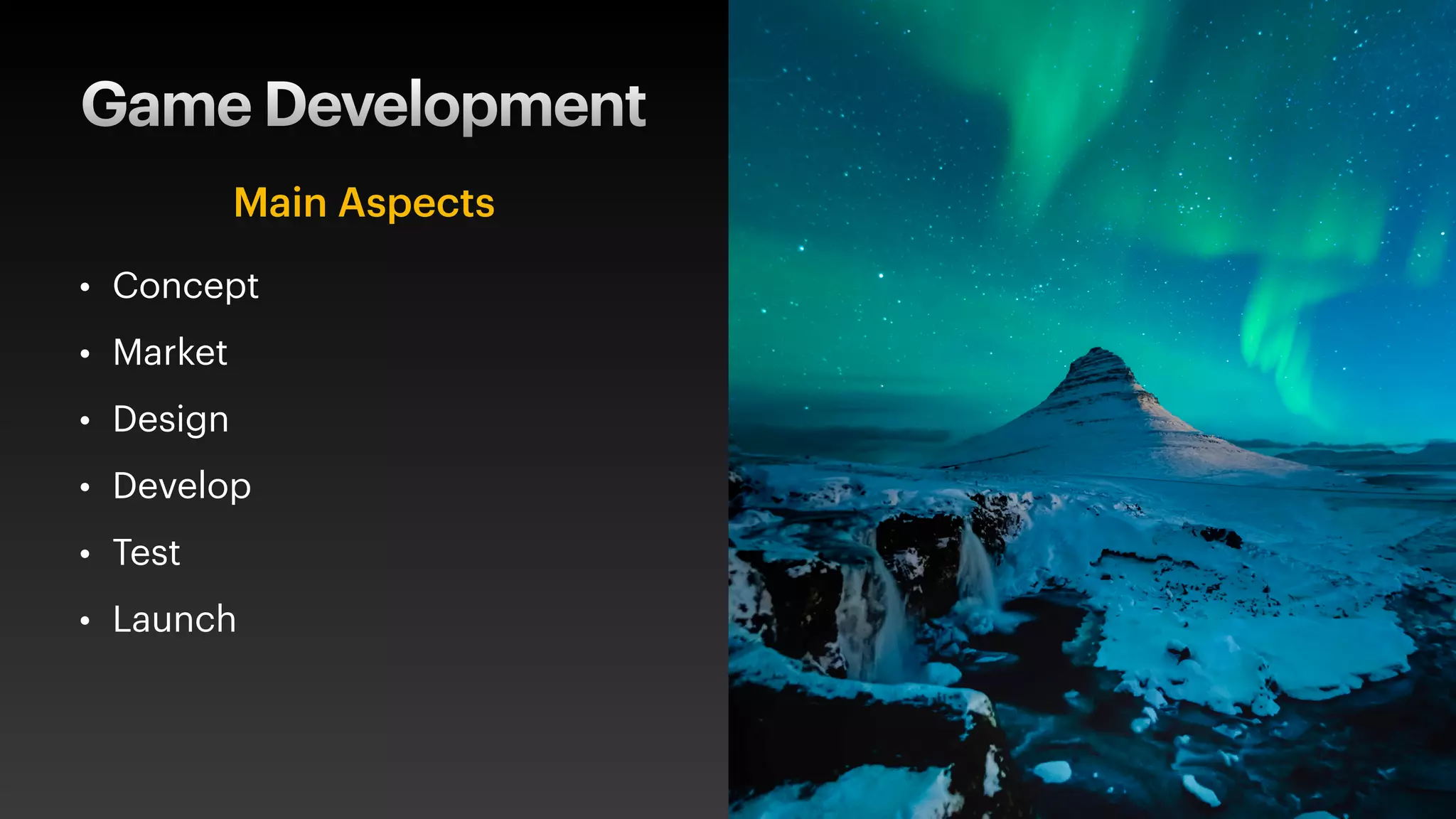 6 Aspects of Game Development | PPT