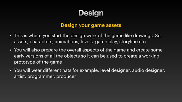 6 Aspects of Game Development | PPT