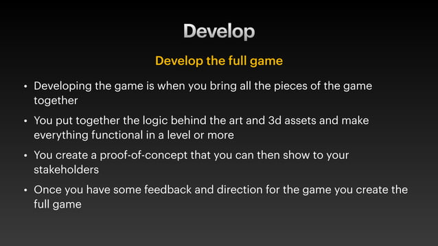 6 Aspects of Game Development | PPT